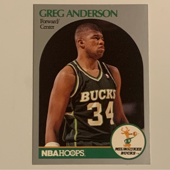 NBA HOOPS | Toys | 99 Nba Hoops Milwaukee Bucks Greg Anderson 173 ...